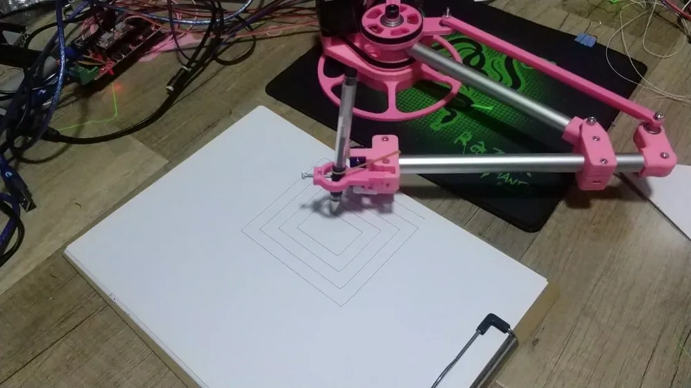 A Writing Robot Arm: The Drawbot by mossbot MakerWorld: Download Free ...