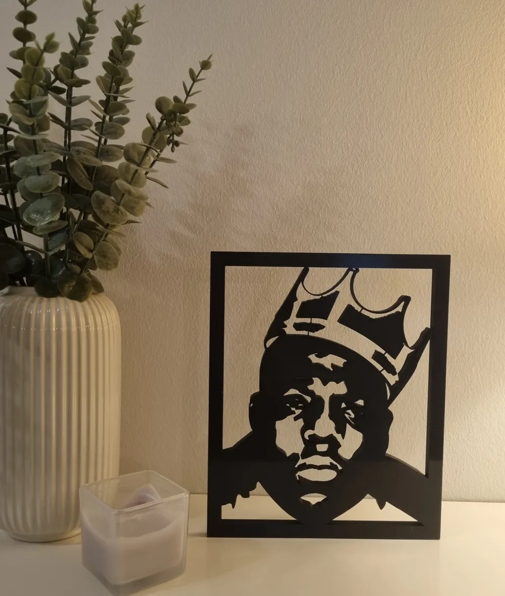 Biggie Smalls Picture Frame / Stand - Free 3D Print Model - MakerWorld