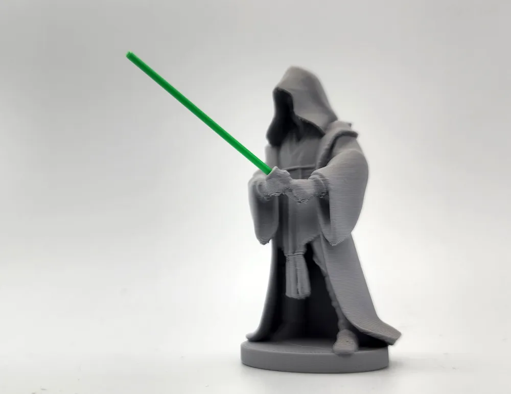 Jedi Miniature w/Filament Lightsaber - Free 3D Print Model - MakerWorld