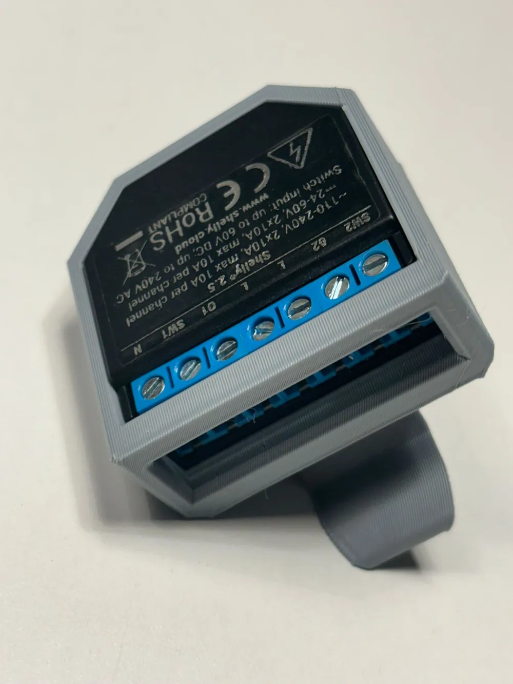 Shelly 2.5 DIN Rail mount Remix - Free 3D Print Model - MakerWorld