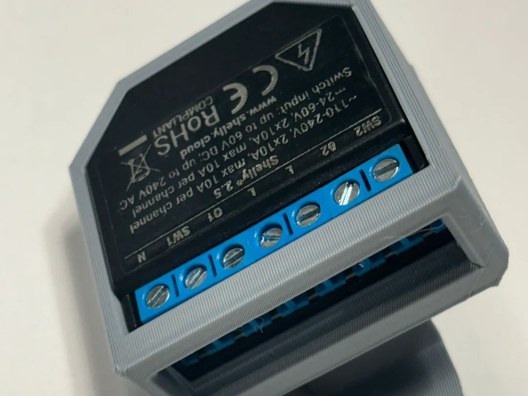 Shelly 2.5 DIN Rail mount Remix - Free 3D Print Model - MakerWorld