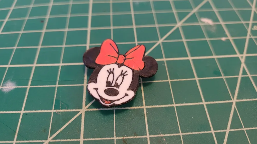 Minnie Mouse Croc Shoe Charm (Jibbitz) by sidbarret007 - MakerWorld