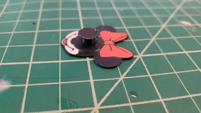 Minnie Mouse Croc Shoe Charm (Jibbitz) by sidbarret007 - MakerWorld