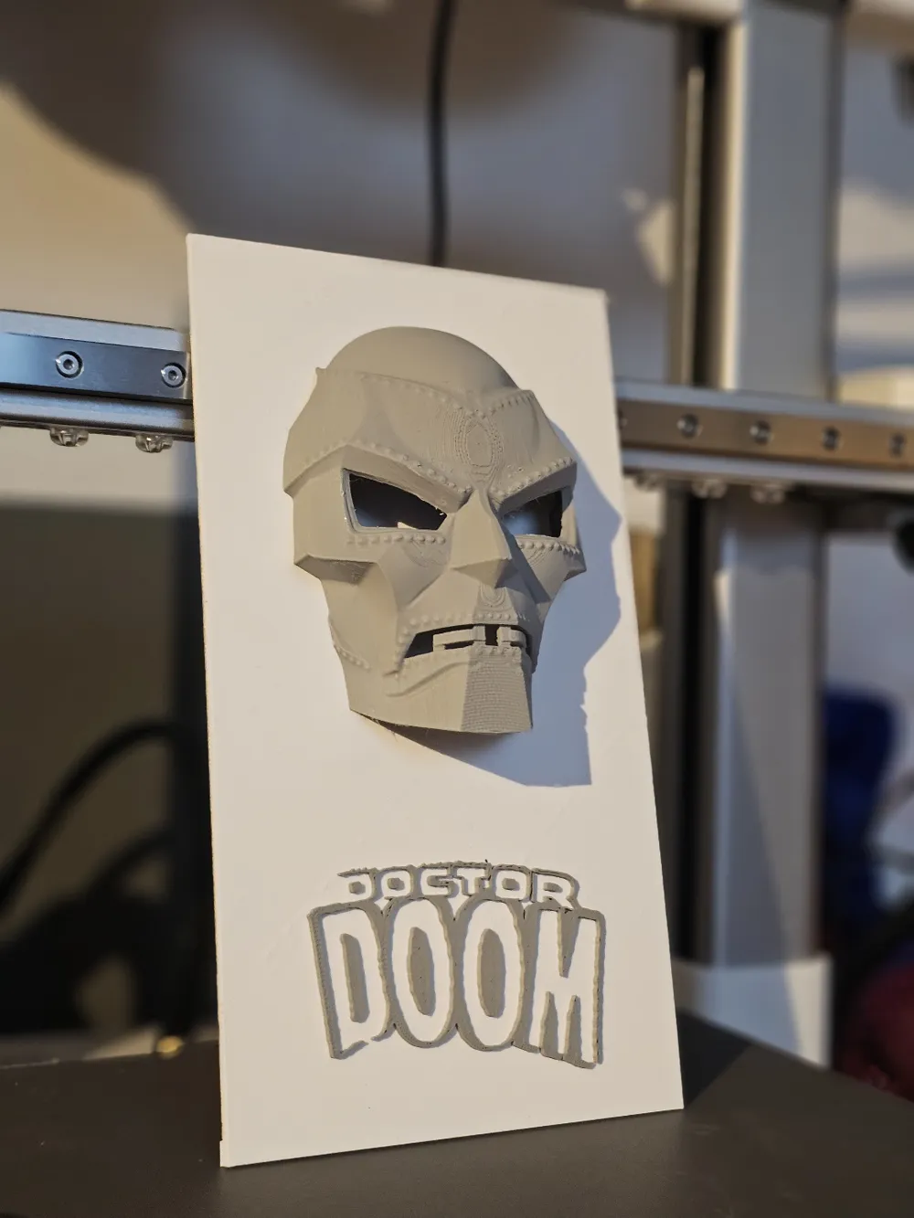 Doctor Doom 3D Wall Art – The Iconic Mask of Doom by Decibel - MakerWorld