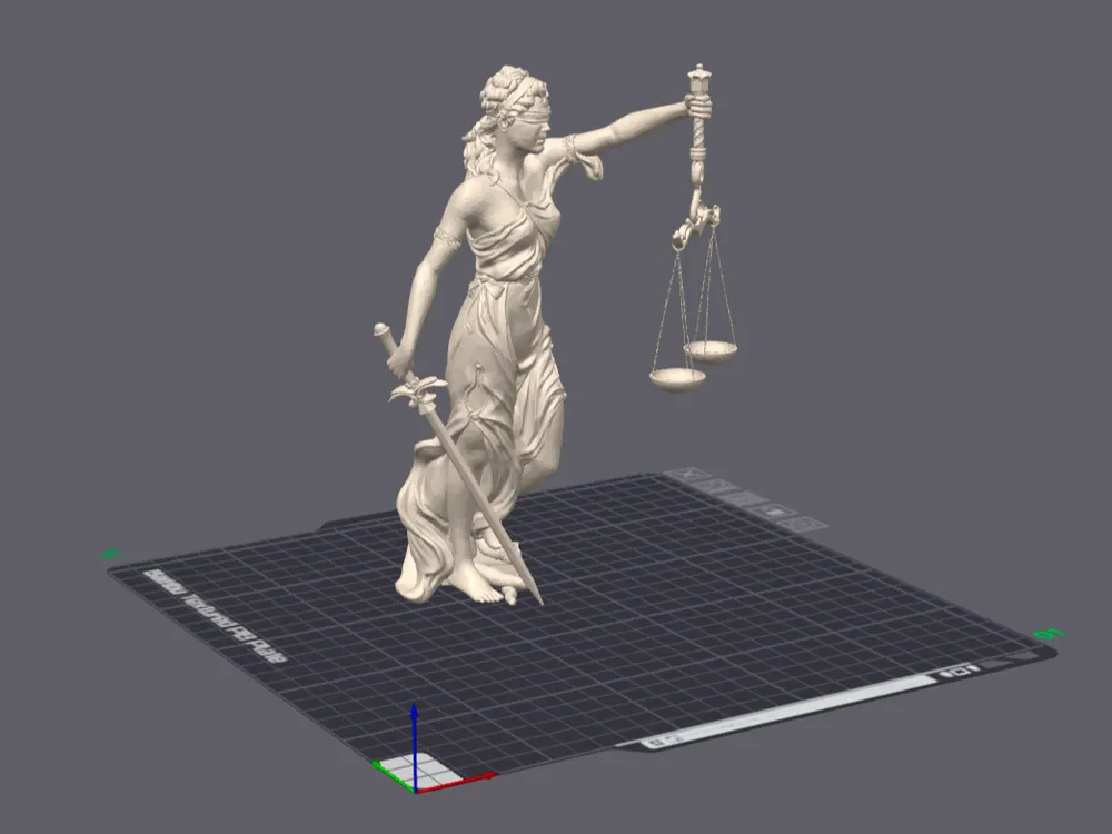 lady justice - Modelo gratuito para impressão 3D - MakerWorld