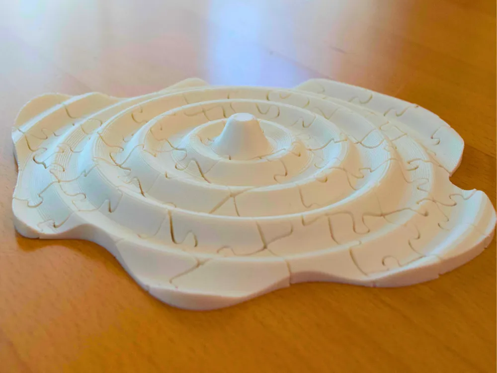 Wave Puzzle 45 pieces / Hard by ren - MakerWorld