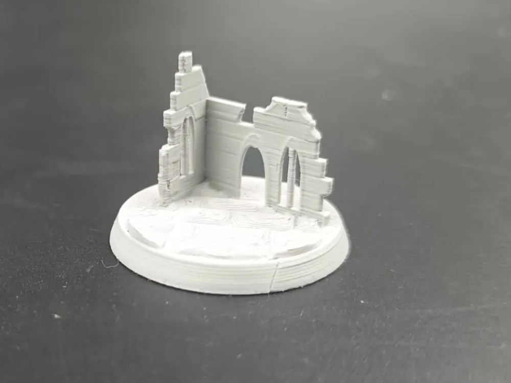 DnD Miniature Model Bases 32mm RPG -castle ruins 4 by drakeforge3d ...