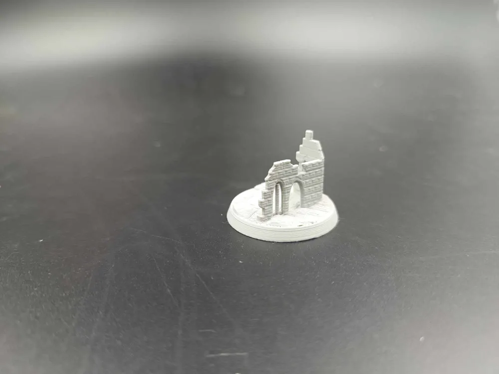 DnD Miniature Model Bases 32mm RPG -castle ruins 4 by drakeforge3d ...