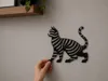 Striped Cat Wall Art – Modern Animal Silhouette - Free 3D Print Model ...