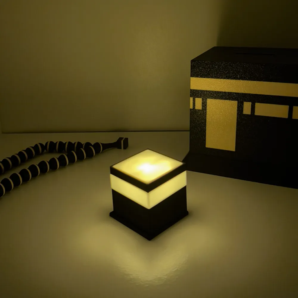 Kaaba LED votive light by croetive MakerWorld: Download Free 3D Models