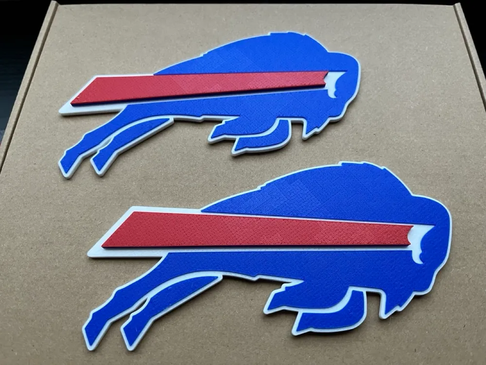 Buffalo Bills Logo 3D sign - Painted by Penzam LLC - MakerWorld