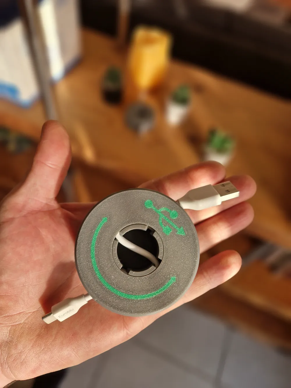 USB Cable Reel Organizer by Blangi - MakerWorld