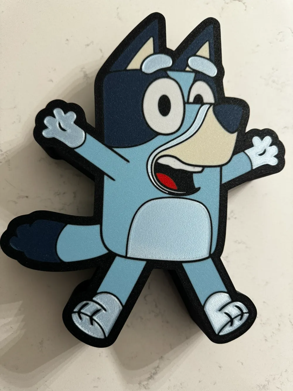 Bluey Jumping Jack LED light box with stand by waltersworld3d - MakerWorld