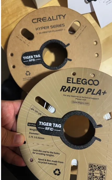 Best Clip RFID TigerTag Universal Filament Spools - Free 3D Print Model ...