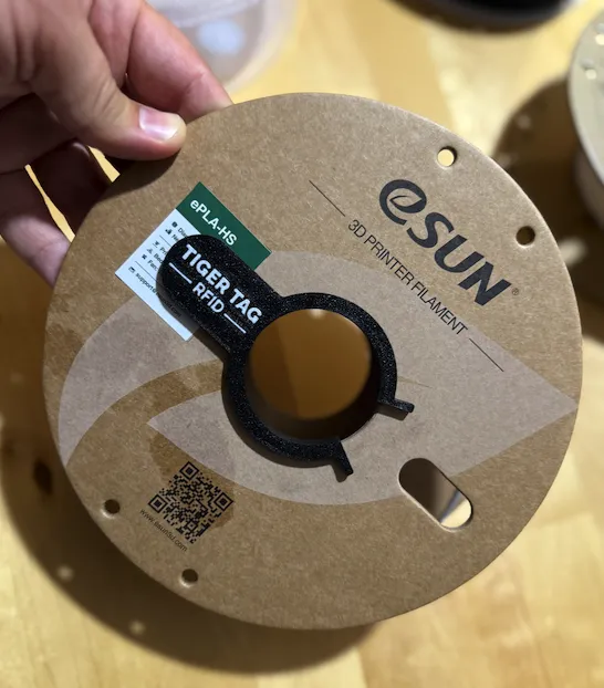 Best Clip RFID TigerTag Universal Filament Spools - Free 3D Print Model ...