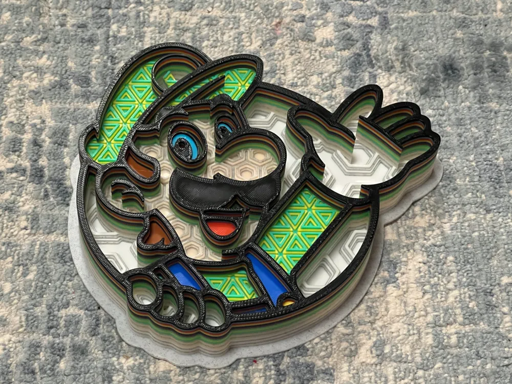 Luigi Dimensional Mosaic by Richie Rich Richie Rich - MakerWorld