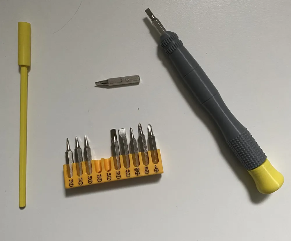 Multi-Bit Precision Screwdriver for 4mm bits by Gajba_PrintMakerWorld ...