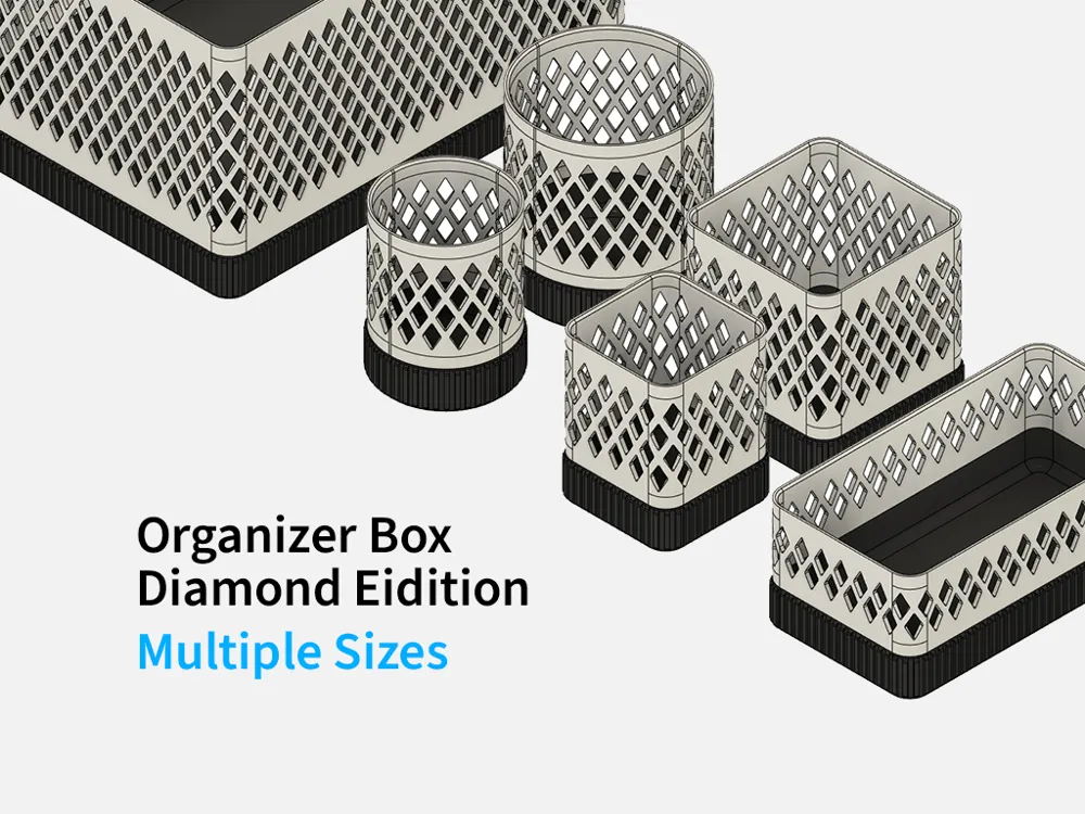 Organizer Box / Boxes Diamond by Benjamin Kott - MakerWorld
