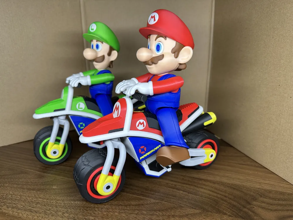 Mario Kart 8 Standard Motorcycle Figurine Adaptable Version Multicolor ...