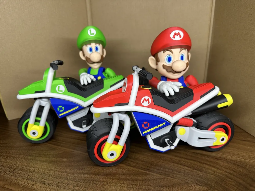 Mario Kart 8 Standard Motorcycle Figurine Adaptable Version Multicolor ...