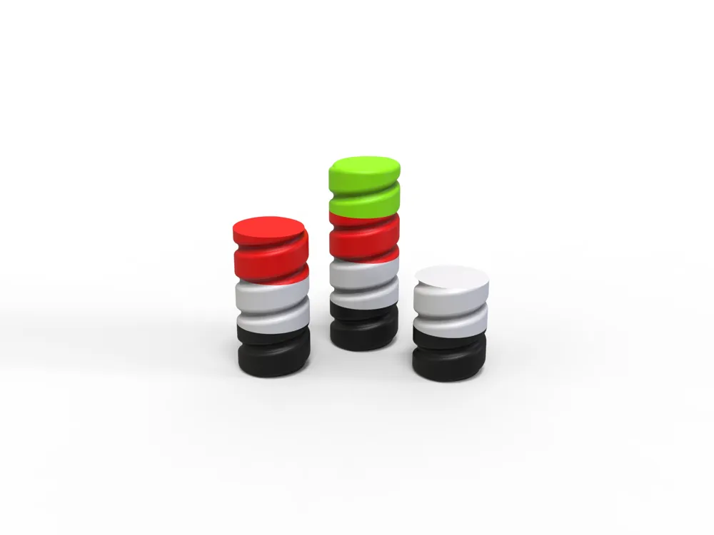Quick AMS Color Test Print (multicolor 2 - 3 - 4) - Free 3D Print Model ...