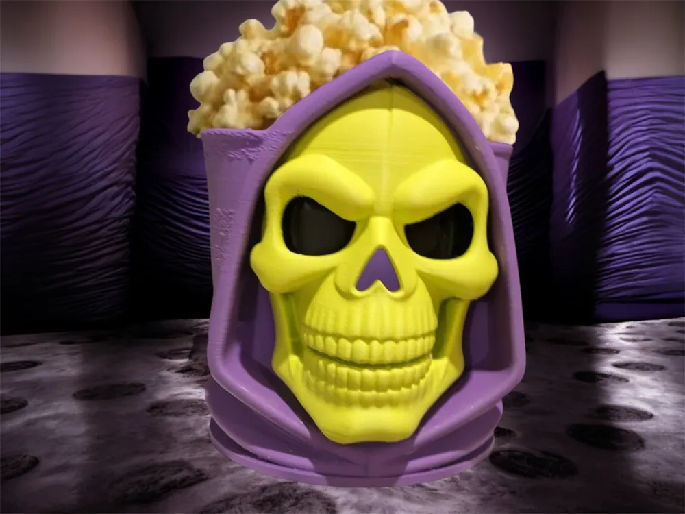 Skeletor He-Man Movie Popcorn Bucket - Free 3D Print Model - MakerWorld