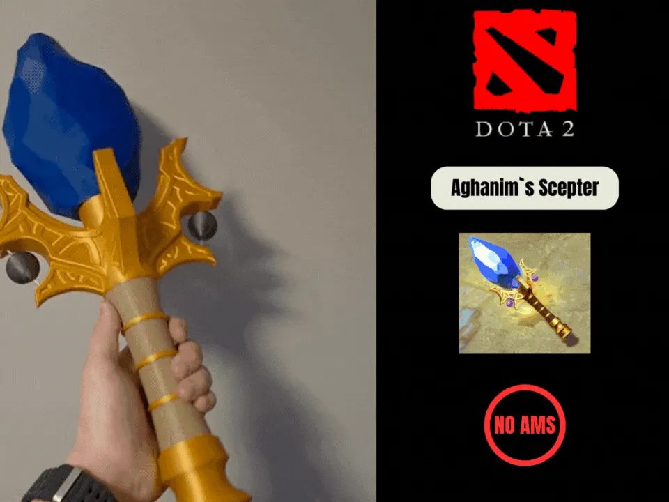 Cetro de Aghanim del videojuego Dota 2 - Modelo de impresión 3D ...