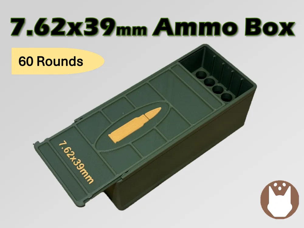 Ammo Storage Box 7.62x39mm 60 Rounds by Coconut - MakerWorld