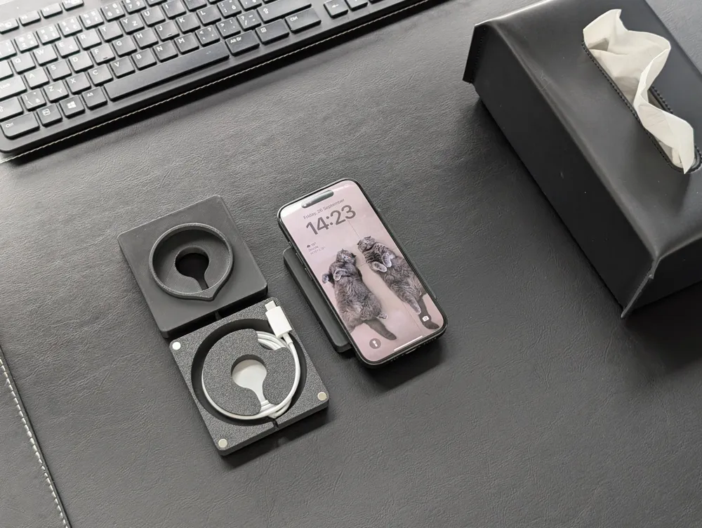 MagSafe iPhone Charger with Cable Management EDC by Minimal MakerWorld ...