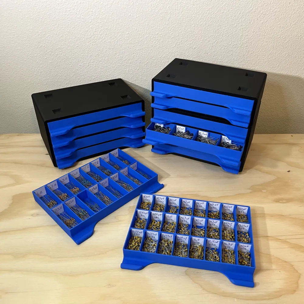 Electronic Component Storage and Organizing System by 3dEd - MakerWorld