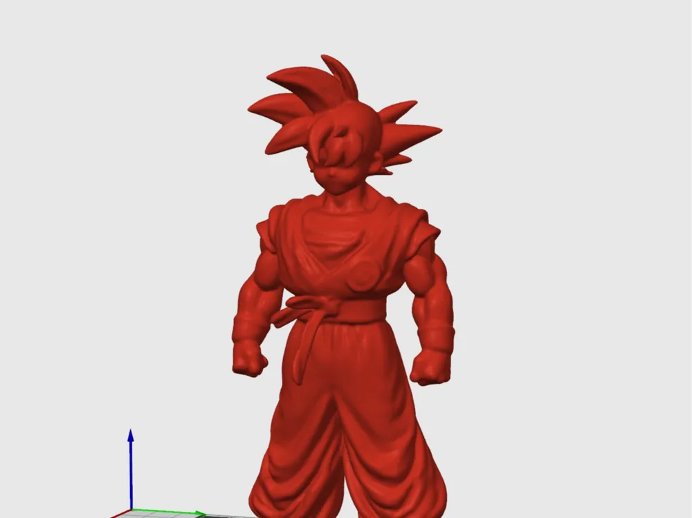 Optimized for FDM, this Son Goku Kakarot Dragon Ball Z Saiyan warrior ...