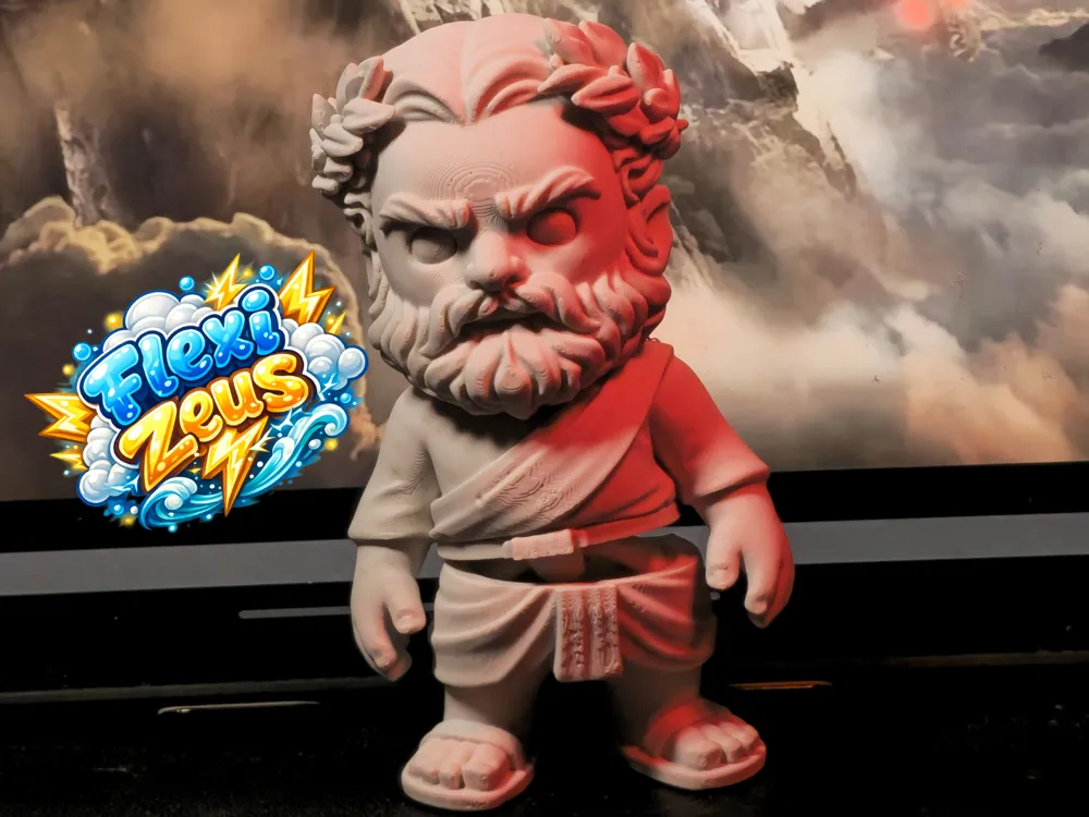 Flexi Zeus – Articulated Chibi Figure - Free 3D Print Model - MakerWorld