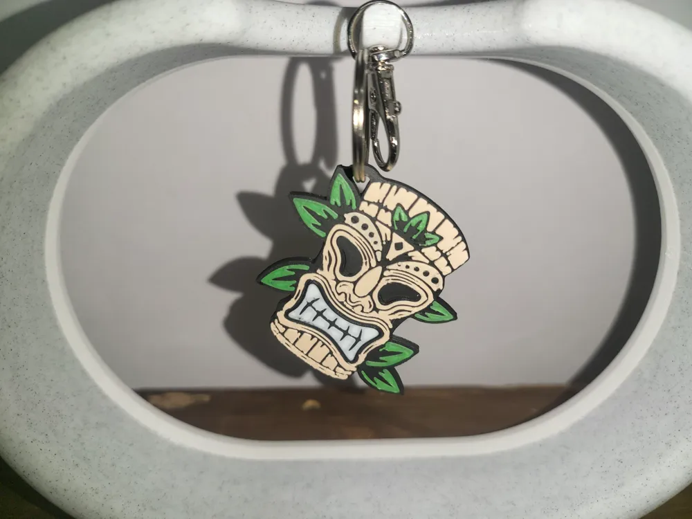 Hawaiian Tiki Keychain by Nono33 - MakerWorld