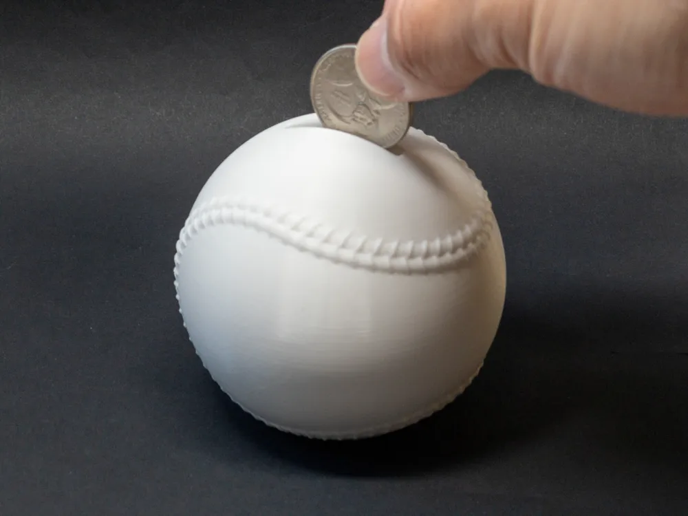 Baseball piggy bank by eyestudio MakerWorld: Download Free 3D Models