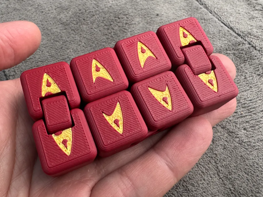 Fidget Infinity cube - Star Trek Emblem by Paulies Prints MakerWorld ...