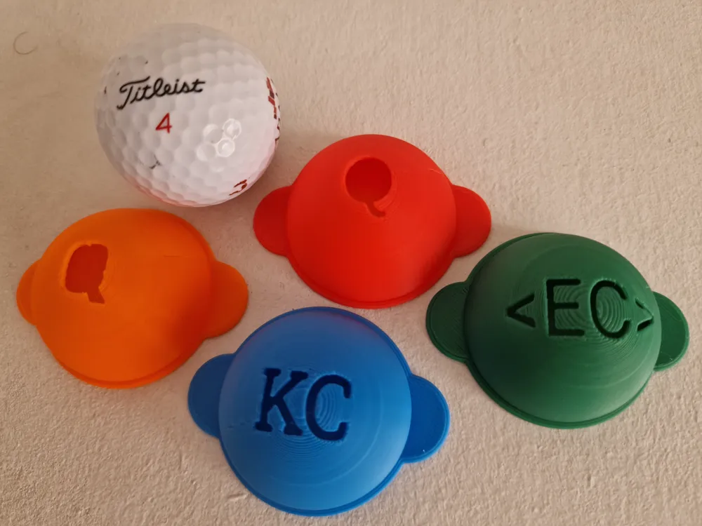 Customizable Golf Ball Marker - Free 3D Print Model - MakerWorld