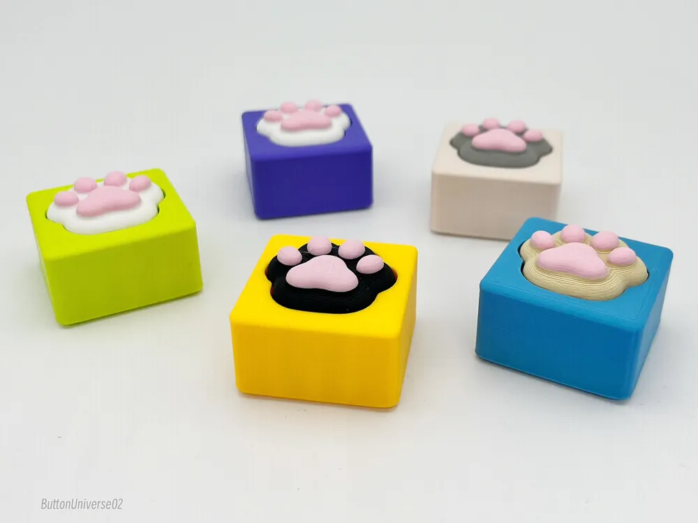 Cat Paw Button| Anti Stress Toy|BU02 by VaultStudio MakerWorld ...