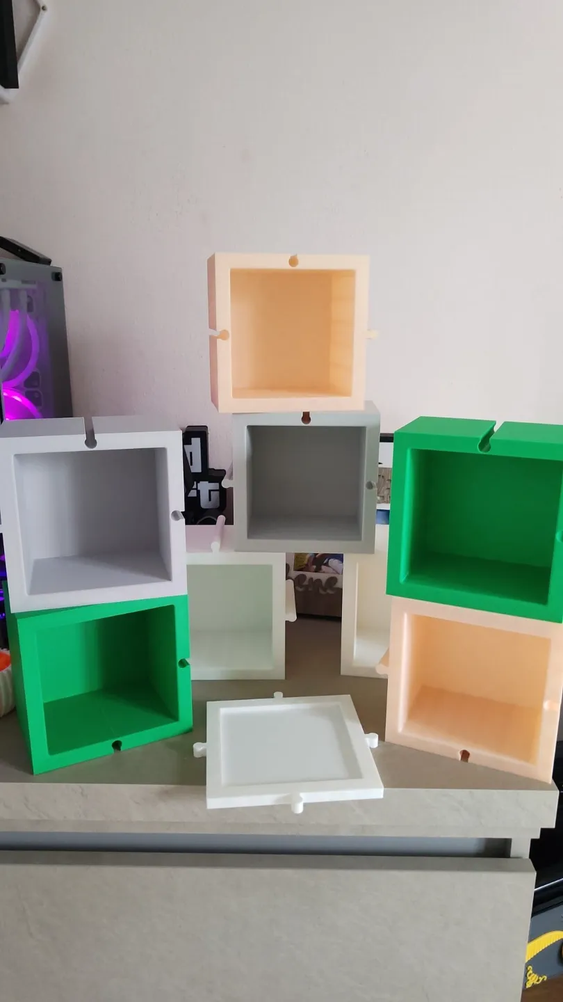 Modular Puzzle Shelf - Free 3D Print Model - MakerWorld