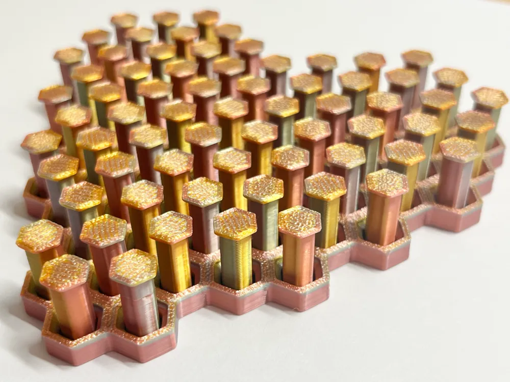 Pin art heart shaped fidget toy by lilyloves3d - MakerWorld