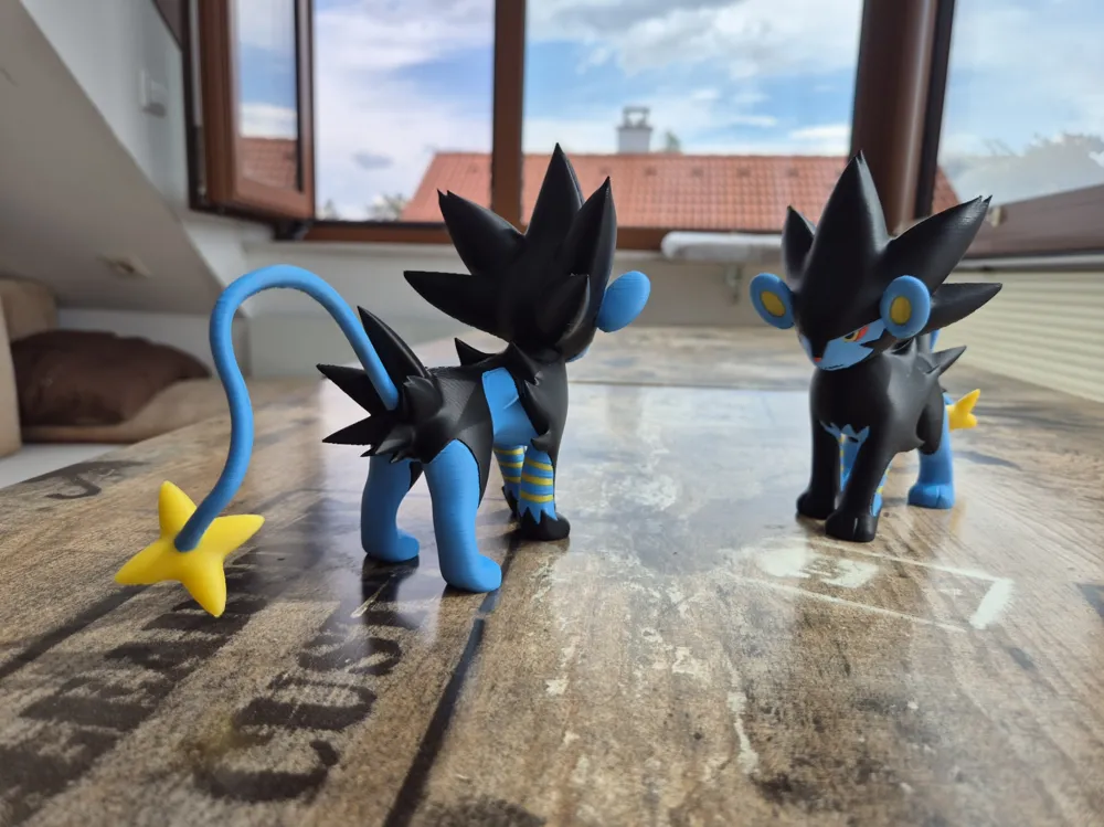 Luxray (Pokemon) Fully AMS Compatible - Free 3D Print Model - MakerWorld