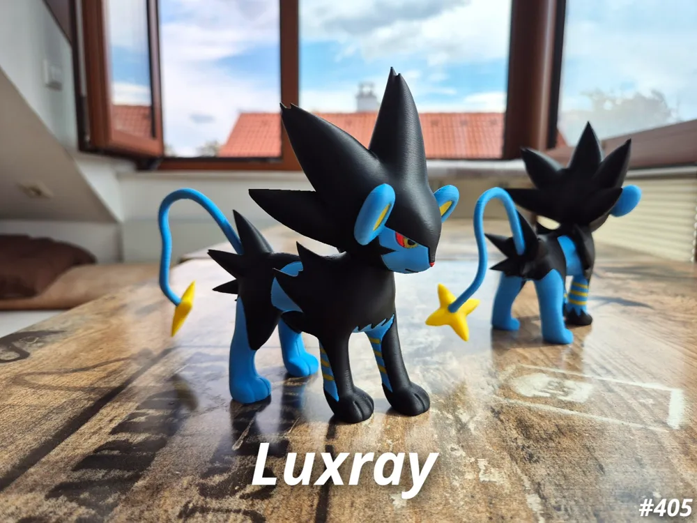 Luxray (Pokemon) Fully AMS Compatible - Free 3D Print Model - MakerWorld