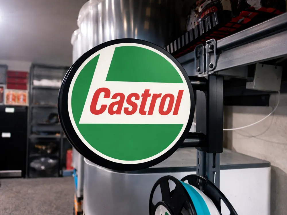 Castrol Pub Sign – 2-Sided 3D Printed Garage - Free 3D Print Model ...
