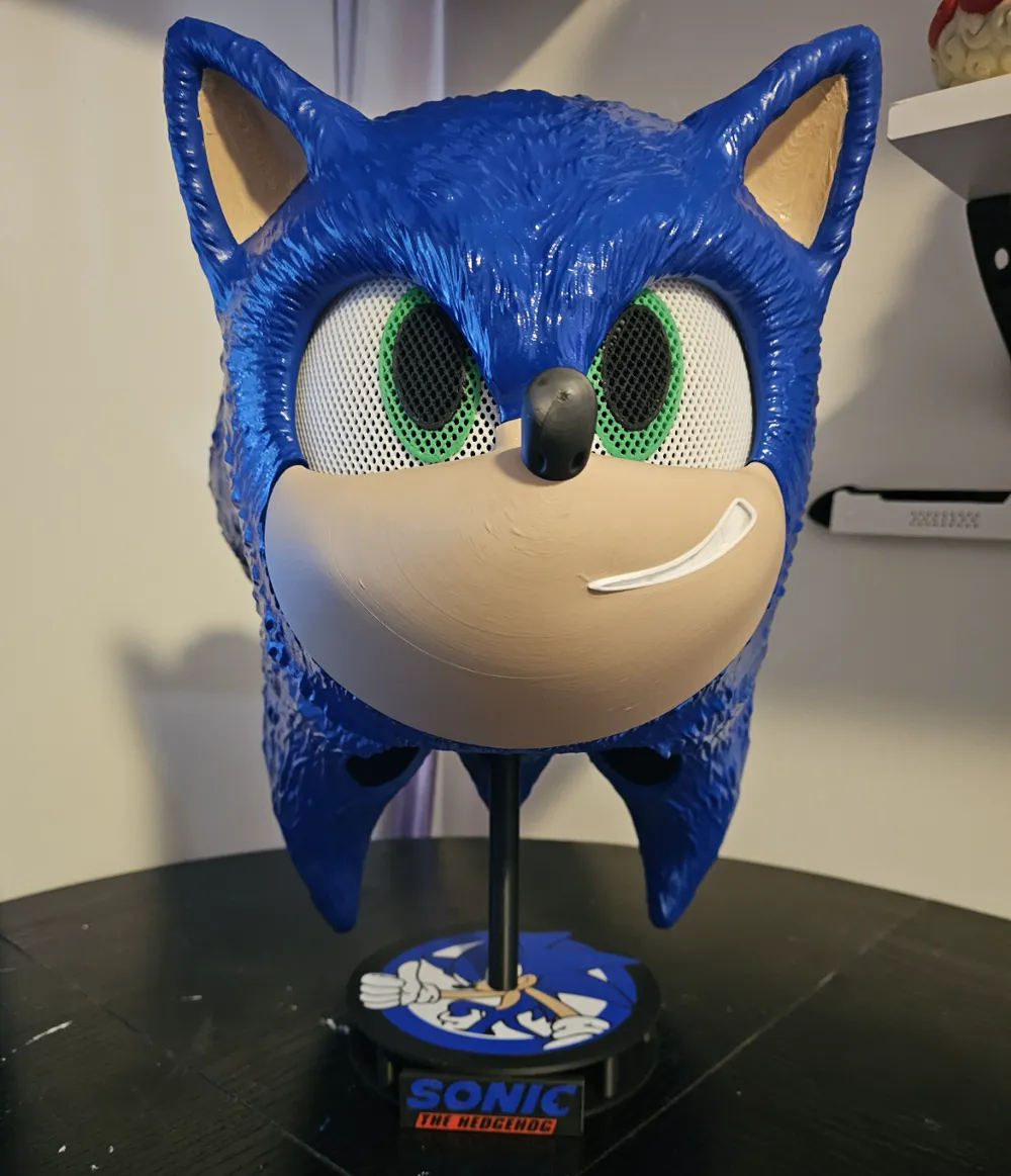 Sonic & Friends Helmet Stand w/ changeable faces by bbush362 - MakerWorld