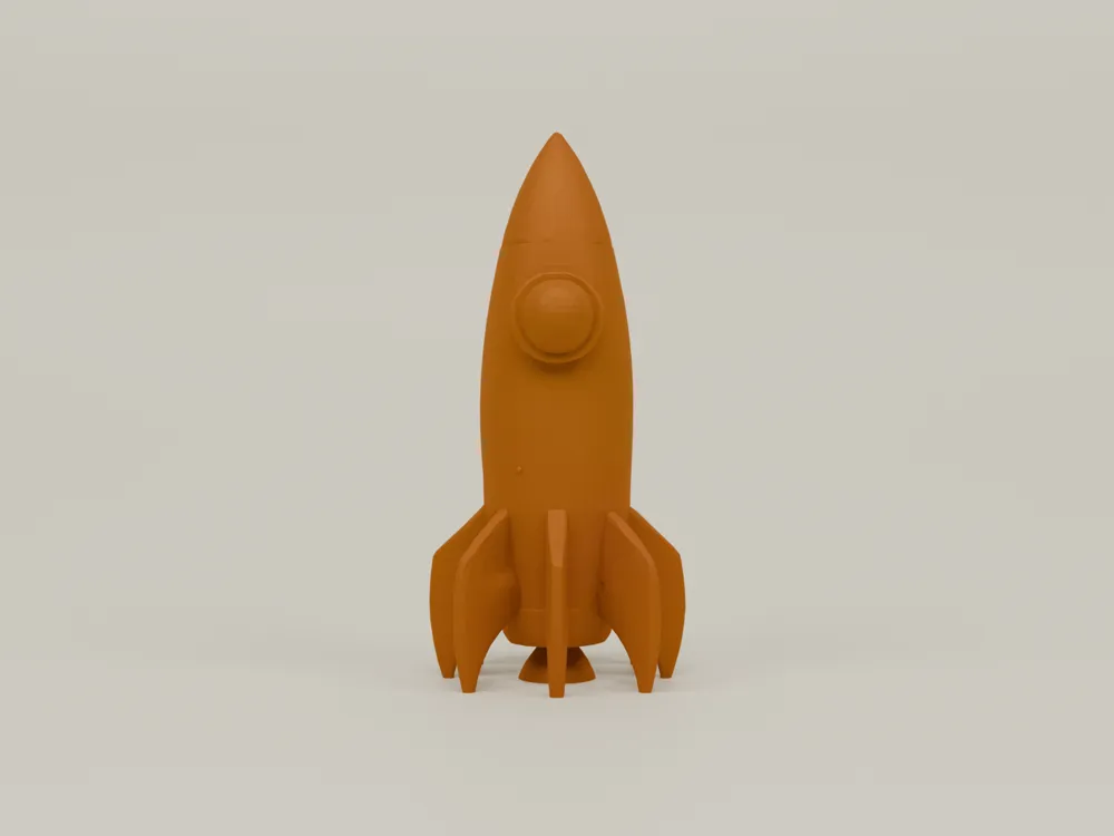 Cartoon Rocket by Speedrun Studio - MakerWorld