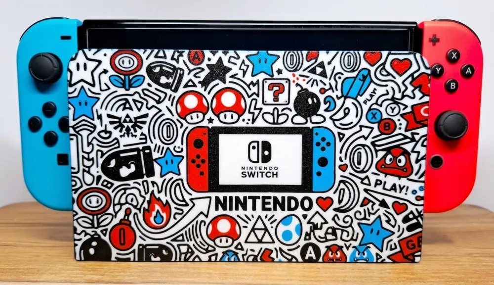 Coque switch Oled - Doodle Edition - Free 3D Print Model - MakerWorld