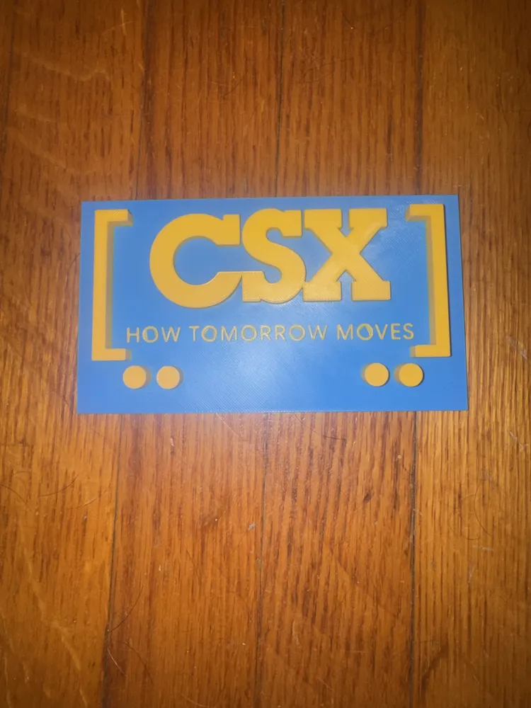 logo de wagon CSX - Modèle d'Impression 3D Gratuit - MakerWorld