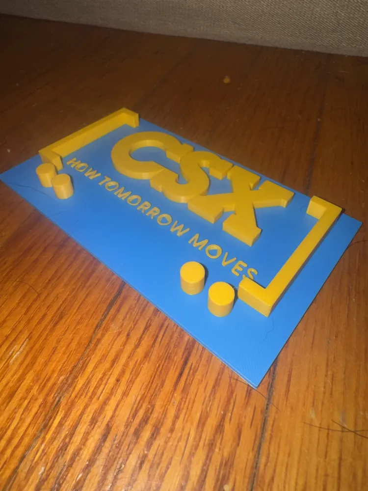 logo de wagon CSX - Modèle d'Impression 3D Gratuit - MakerWorld