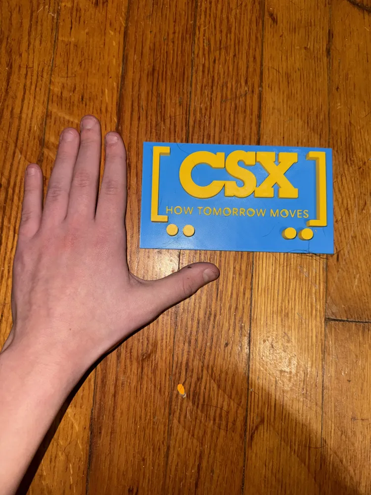logo de wagon CSX - Modèle d'Impression 3D Gratuit - MakerWorld
