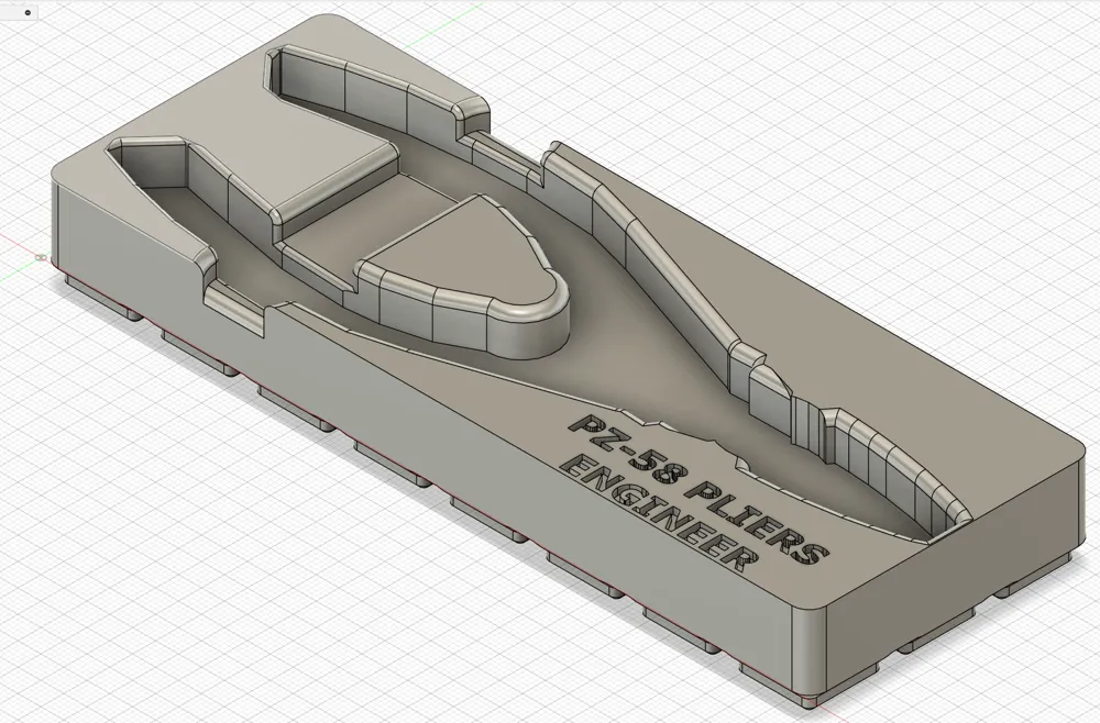 Engineer PZ58 Pliers - Gridfinity Tray (half grid) by lil_weg ...