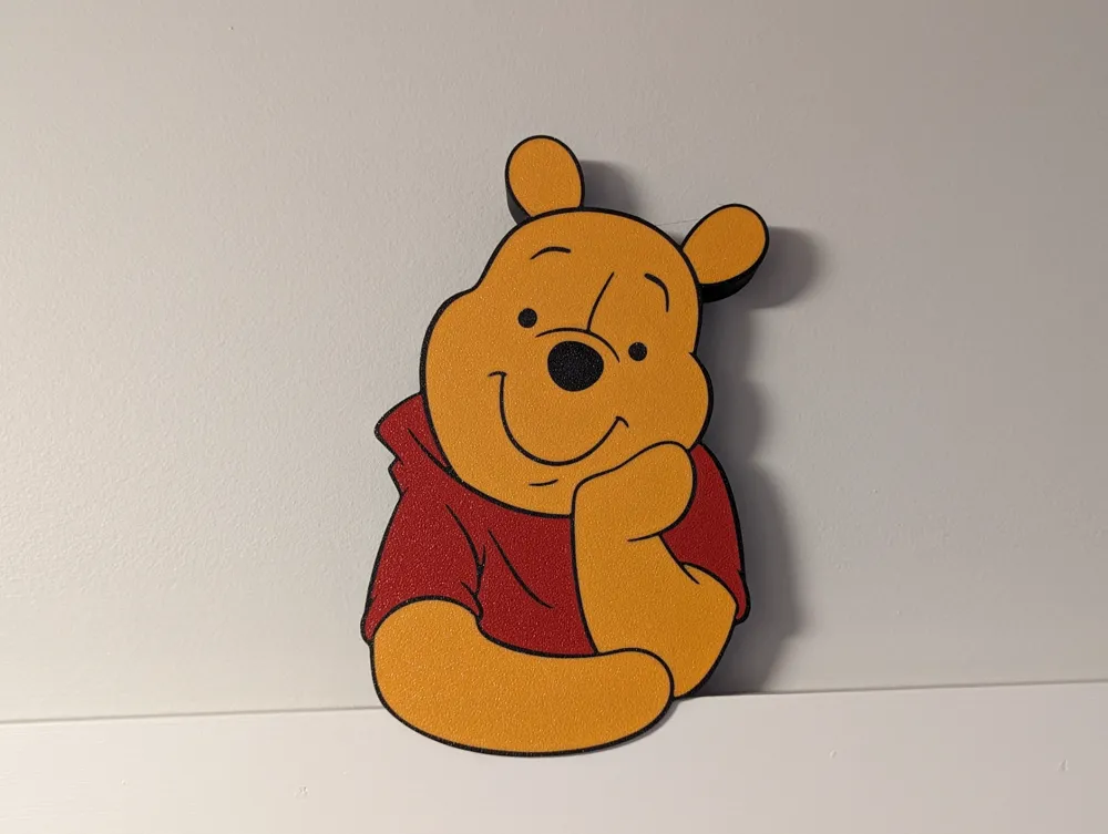 Winnie The Pooh Door or Shelf Decoration by Marc Elbichon - MakerWorld